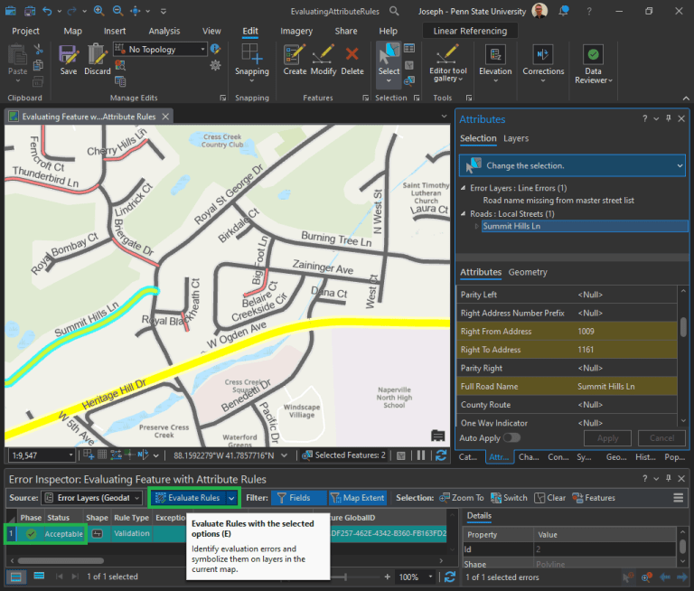 Data Validation in ArcGIS Pro – Joseph Kempf
